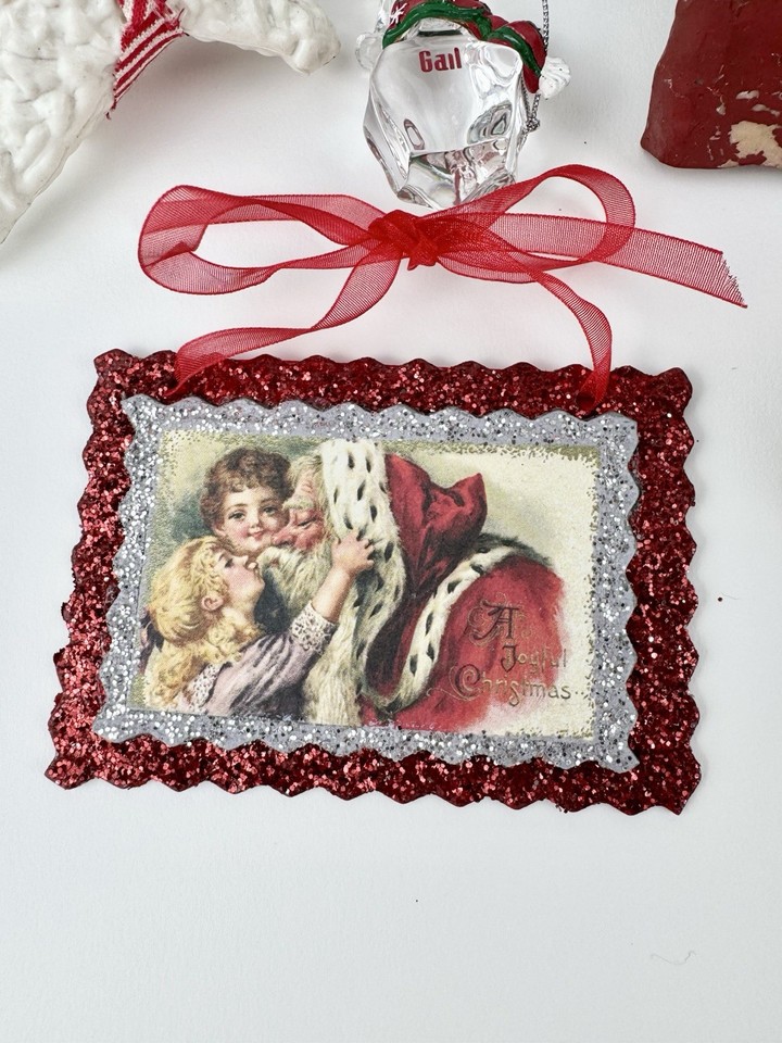 Lot Mixed Vintage Christmas Ornaments Set of 20 with Flocked Santa ...