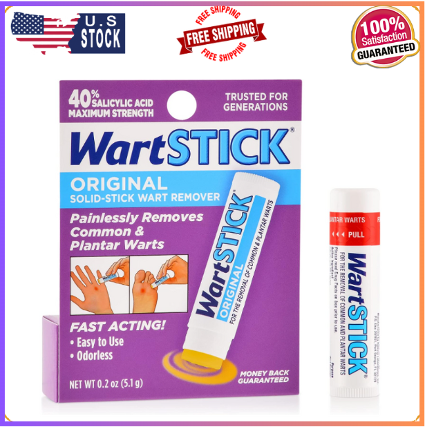 WartStick Maximum Strength Salicylic Acid Solid-Stick Common and ...