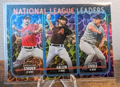 2024 Topps Series 1: STRIDER/GALLEN/STEELE-Easter Egg Foil SSP #309 ...