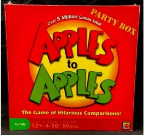 NEW Mattel Games Apples to Apples Party Box Card Board Game 4+ Players ...