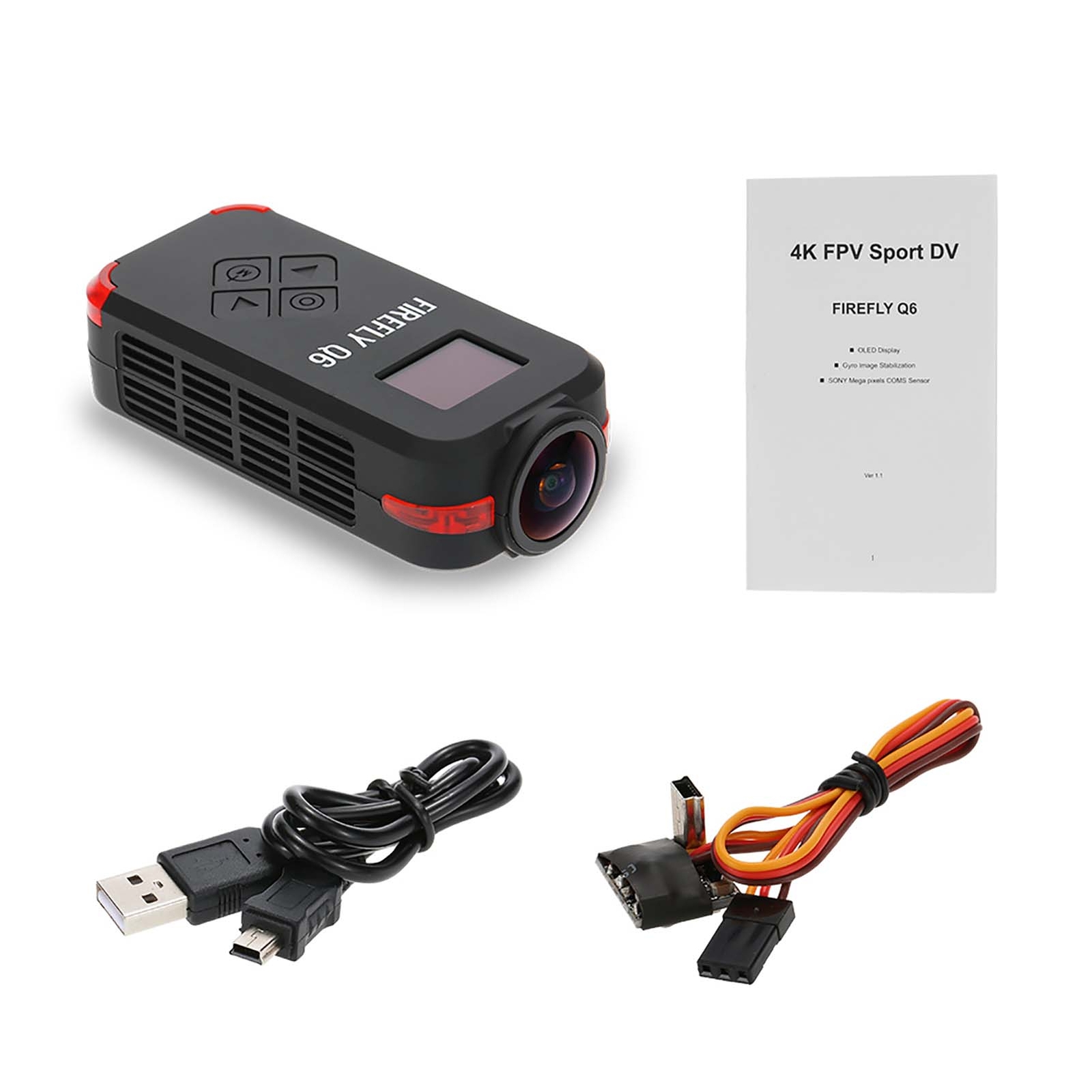 Hawkeye Firefly Q6 4K HD FPV Aerial Camcorder Action Camera Sport DV AU ...