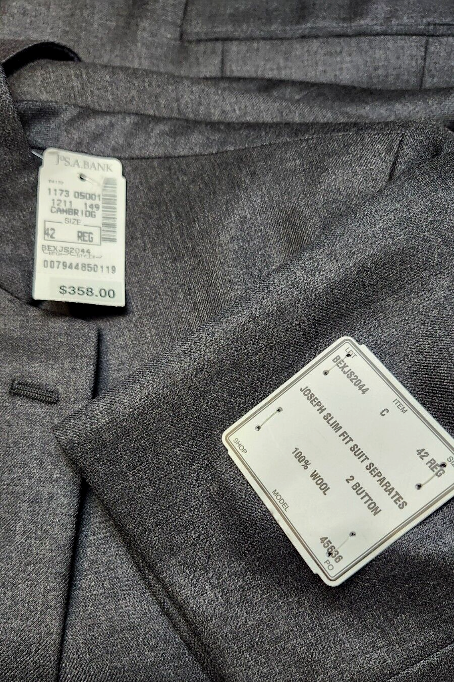 Joseph A. Bank Slim Fit Suit Jacket Men's Size 42 Reg | eBay