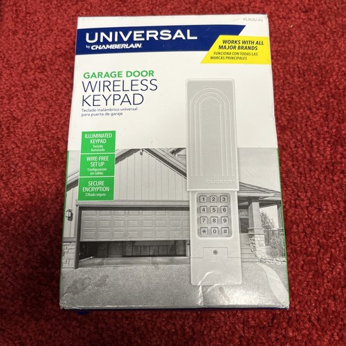 Chamberlain KLIK2U-P2 Universal Wireless Garage Door Keypad - White for ...