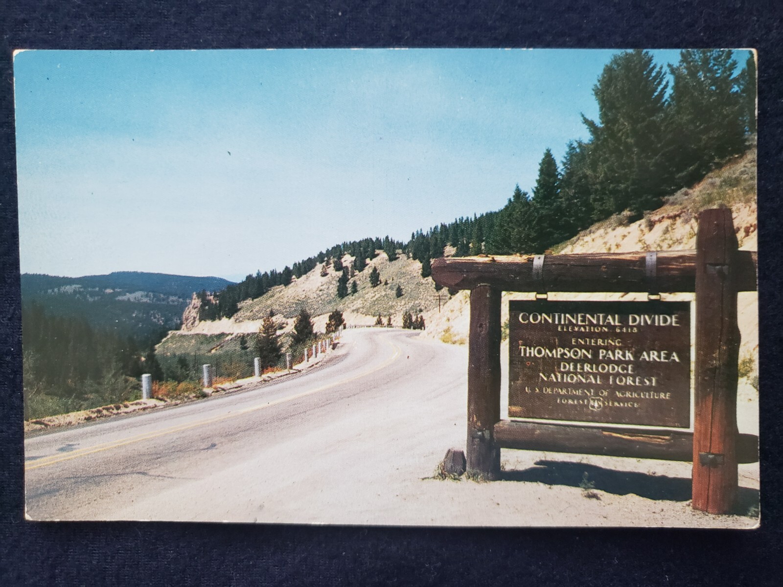 Pipestone Pass Butte Continental Divide MT Montana Postcard 1950s | eBay