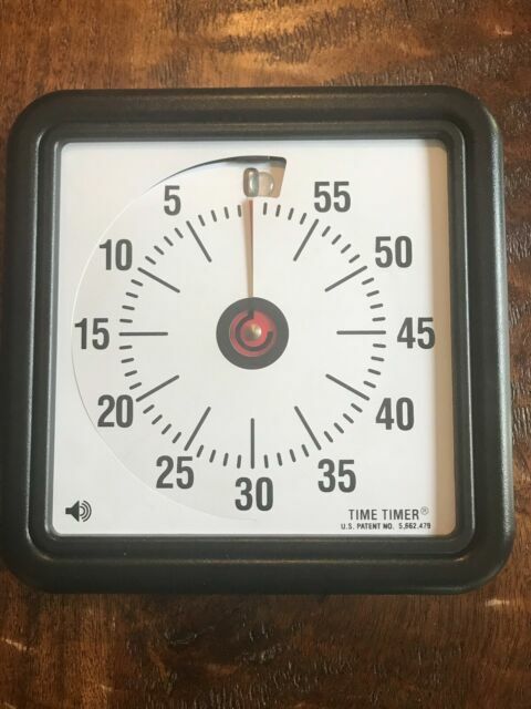 Time Timer 8" Visual Alarm Countdown Clock Autism Asperger 60 Minute ...