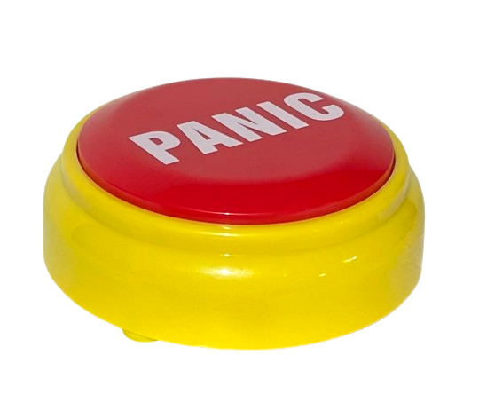 FLASHING PANIC BUTTON Funny Office Desk Gift Gag Joke Prank Alert Alarm Sound | eBay