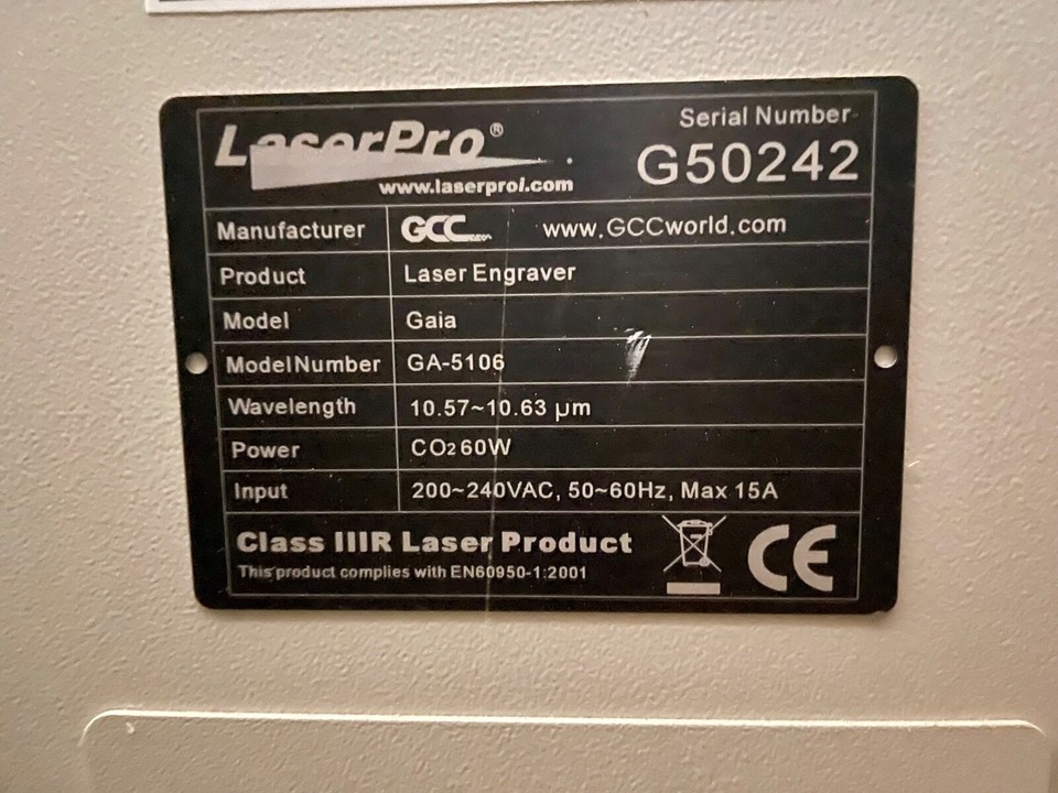 Gaia Laserpro laser CNC engraving cutting machine used | eBay UK