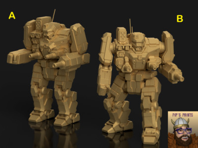 BNC-3S Banshee Mech For Battletech CGL Scale Syllogy Two Variations ...