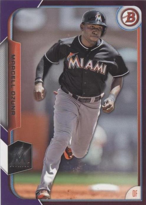 2015 Bowman - Marcell Ozuna #91 Purple /250 for sale online | eBay