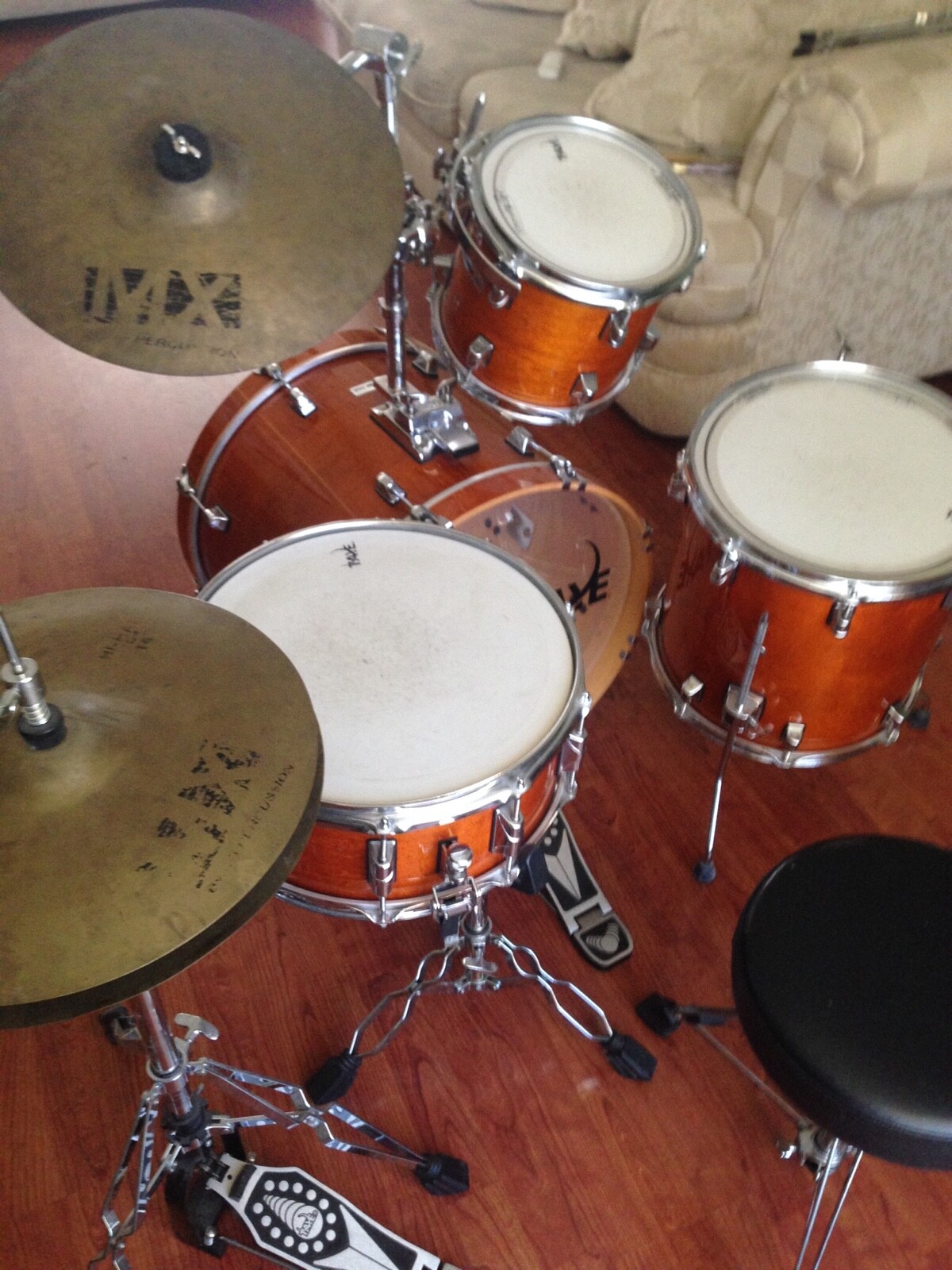 Taye 4 piece studio maple drum kit. | eBay