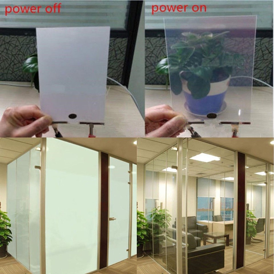 White To Opaque PDLC Smart Window Film Electrochromic Switchable Glass ...