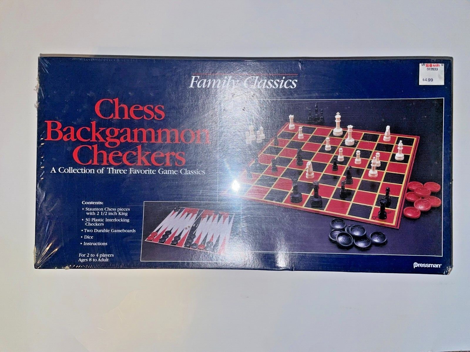 Family Classics Chess, Backgammon, Checkers, Collection of Classics NEW ...