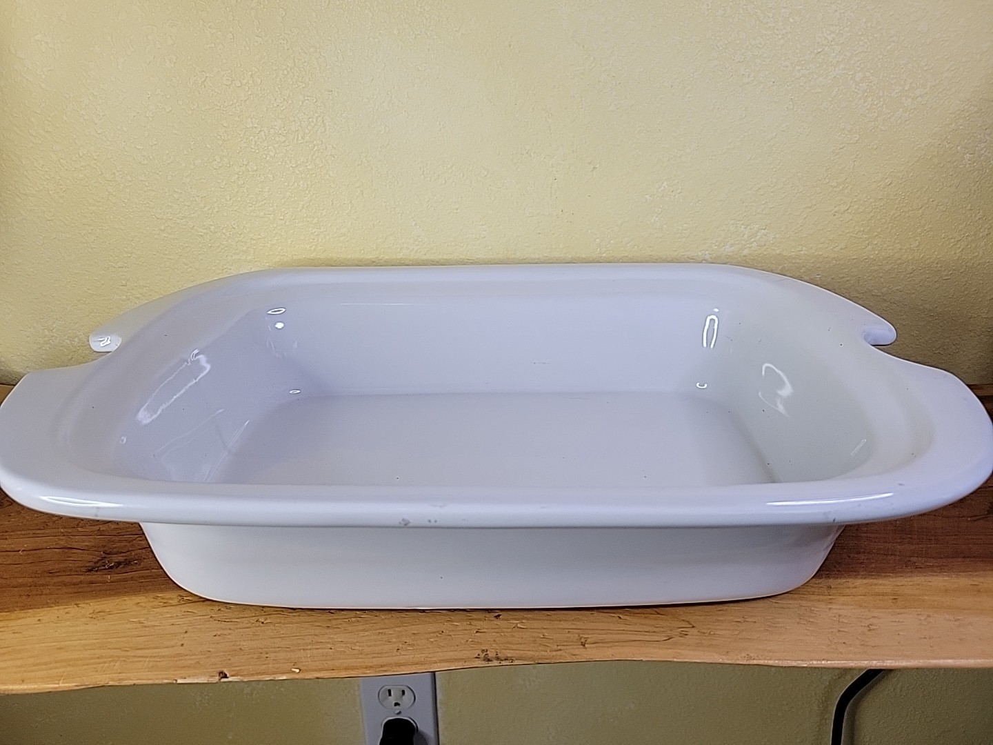 Ambiano 3.5 Quart Rectangle Casserole Portable Slow Cooker with 3 Temp ...