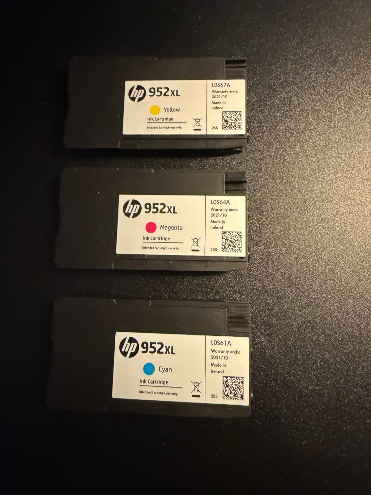 HP 952XL High-Yield Cyan/Magenta/Yellow/Jaune Ink Cartridges | eBay