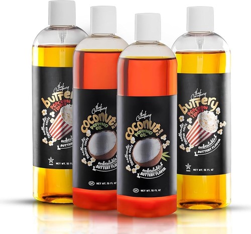 Coconut Popcorn Popping and Topping Oil Soy Blend with Authentic ...