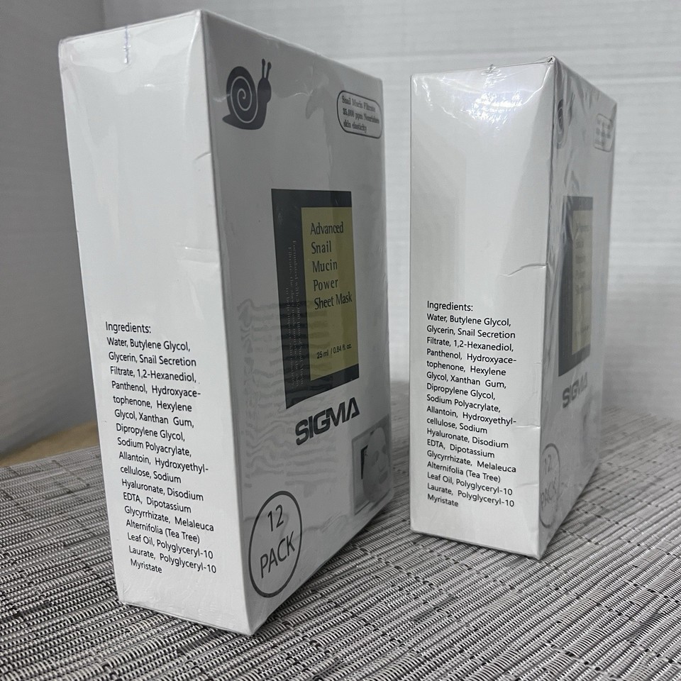 Sigma Essentials Premium Korean Snail Mucin Face Masks Intensive ...