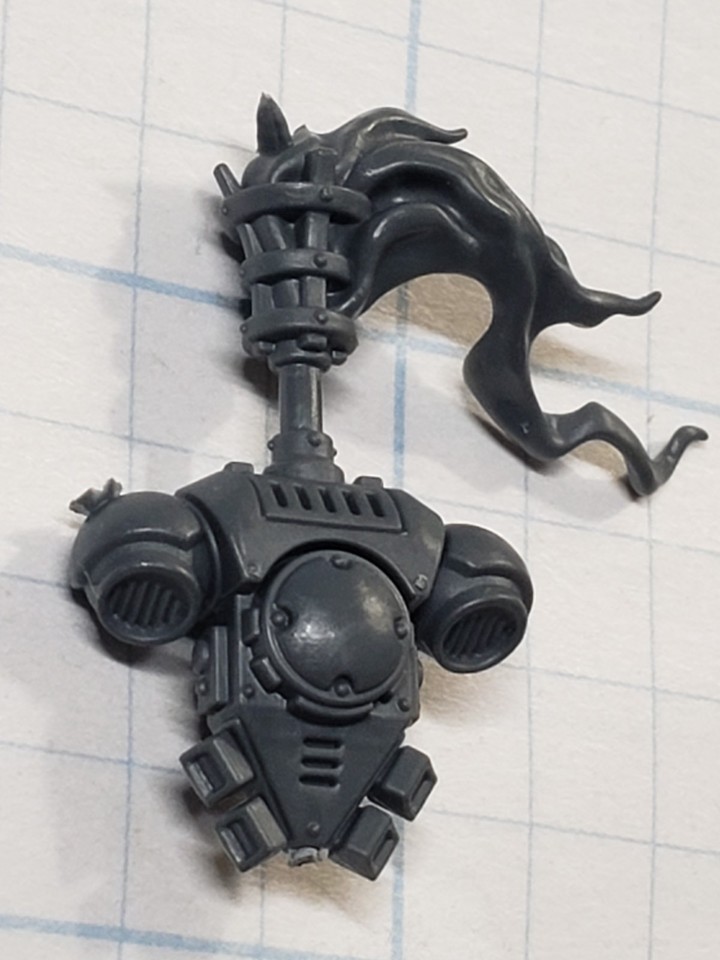 Warhammer 40k Salamanders Bits Company Captain Adrax Agatone Backpack w ...