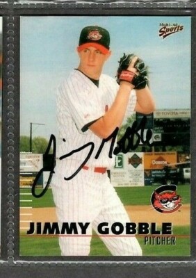 2000 Multi-Ad #14 Jimmy Gobble Charleston Alley Cats card Signed ...