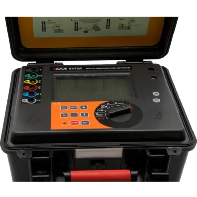 VICTOR 6415A Double Clamp Multifunctional Ground Resistance Tester KD ...