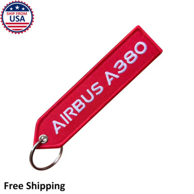 Airbus A380 Aviation Plane Flight Car Keychain Travel Luggage Bag Jet ...