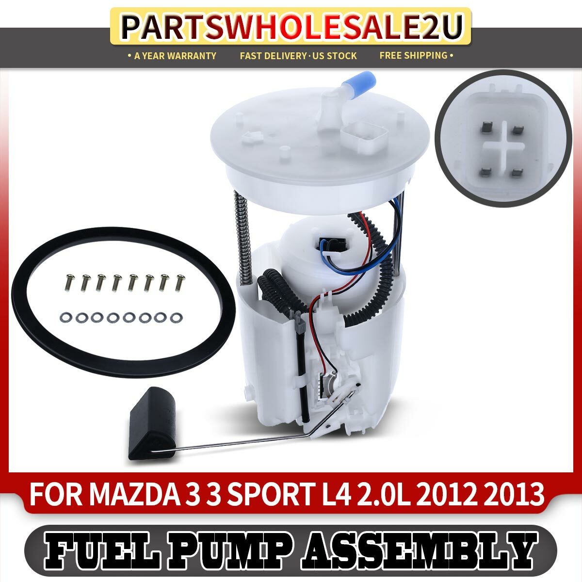 Electrical Fuel Pump Module Assembly for Mazda 3 L4 2.0L 2012 2013 ...