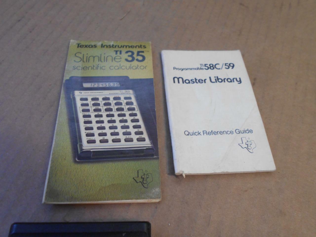 Vintage Texas Instruments Slimline TI-35 Calculator w/ Case ~ | eBay