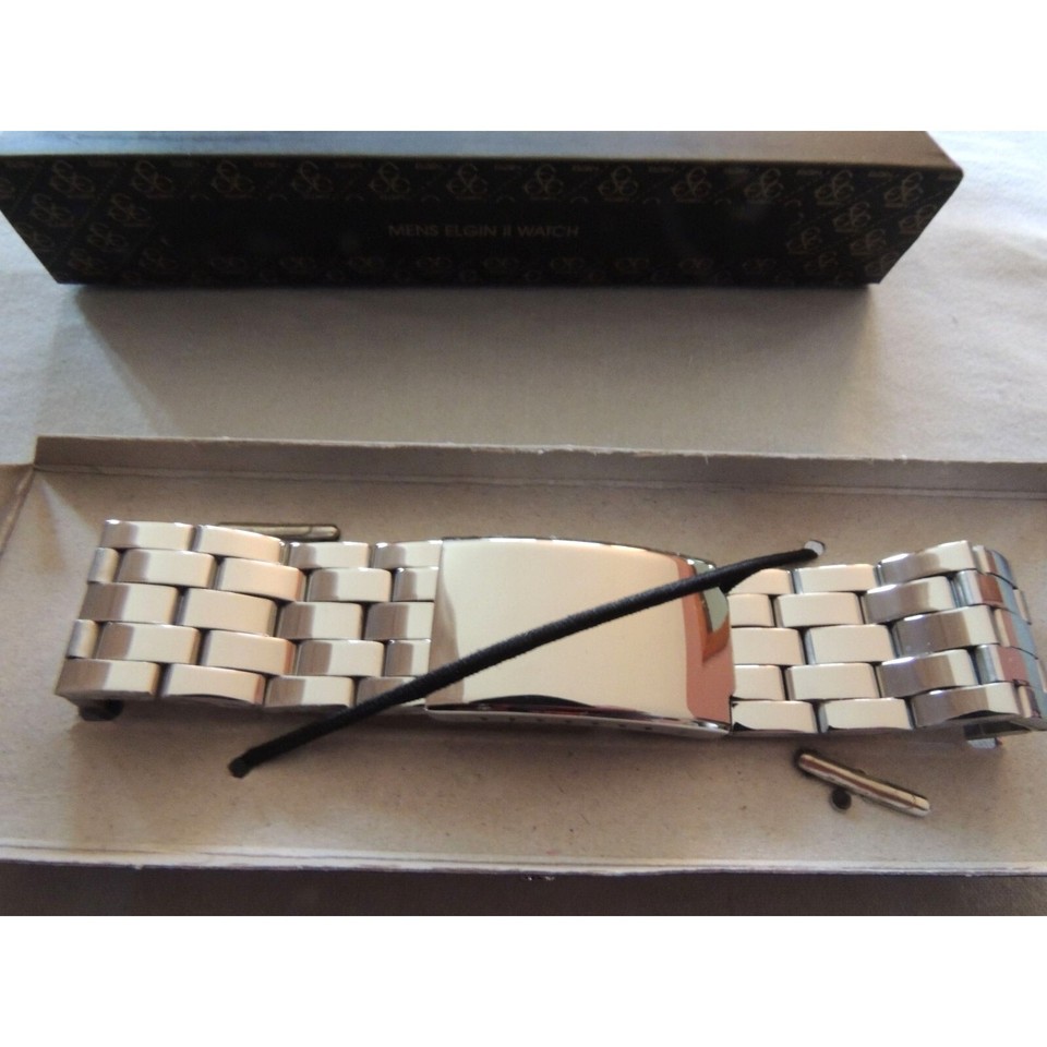 Avon Men's Elgin II Watch Stainless Steel Silvertone | eBay