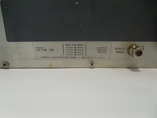 Lambda LMF28-YCS Power Supply Output 28.VDC 19 Amps max (NSN) 6130-00 ...
