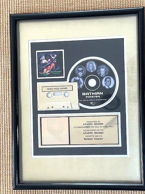 Batman Forever Gold Record/CD/Cassette Award--RIAA--AUTHENTIC & RARE | eBay
