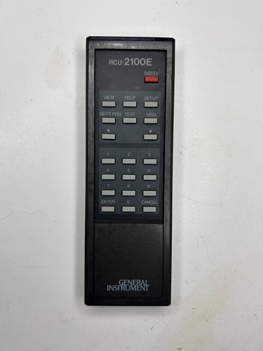 General Instruments RCU-2100E Satellite Receiver / TV Remote Control ...