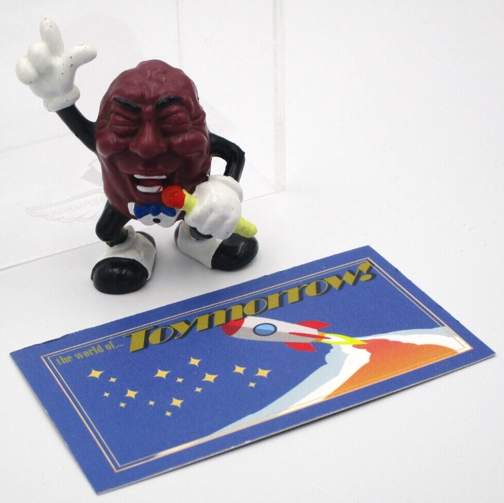 California Raisins Figure Singer Singing Microphone Raisin CALRAB 1987 ...