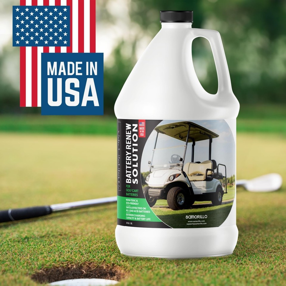 Battery Renew Solution For Golf Cart Batteries - 64 oz - Refurbish ...