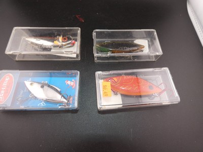 4pc Vintage Bill Lewis Rat-L-Trap Shad Fishing Lure Lipless Crankbait ...