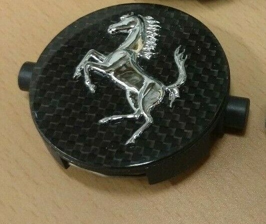 FERRARI CARBON FIBER WHEEL RIM CENTER CAP OEM | eBay