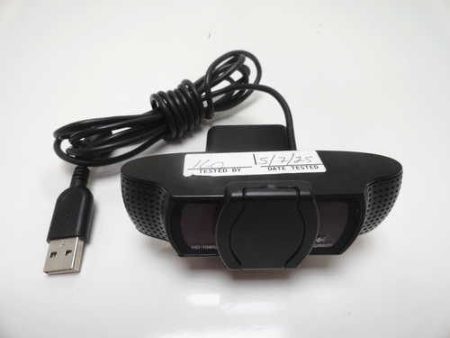 Logitech 1080p Black Webcam w/ Camera Cover | C920 | USB-A Cable | eBay