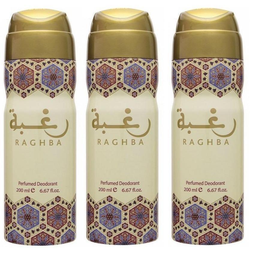 Arabian Perfumed Body Spray Bundle (3 x 200ml) Luxury, Long Lasting ...