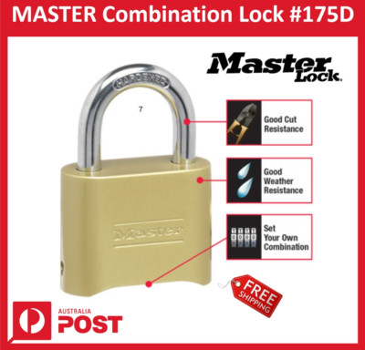 New Master Lock 175D Hardened Steel 4 Digits Combination Padlock ...