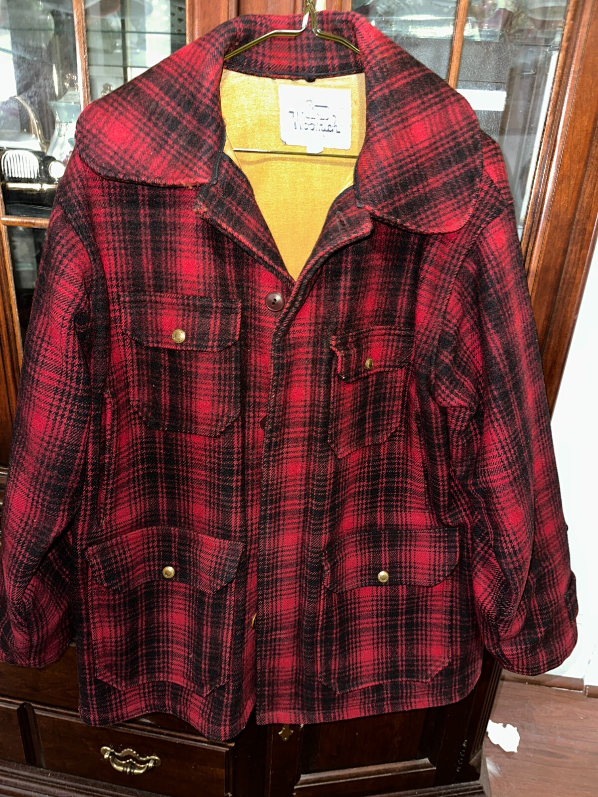 1960's Woolrich 503 Hunting Jacket Wool Mackinaw Buff… - Gem