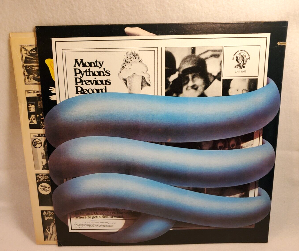 1972 MONTY PYTHON'S PREVIOUS RECORD Album LP Record CHARISMA Vinyl CUT ...