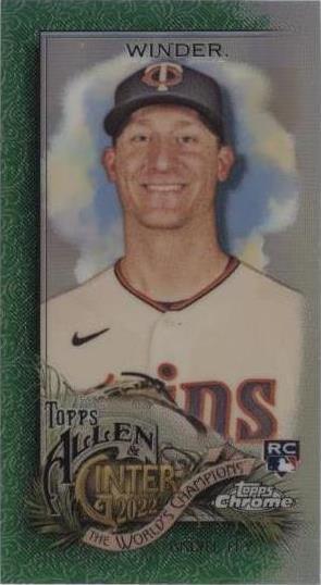 2022 Topps Allen & Ginter Chrome - Josh Winder #294 Mini Green ...
