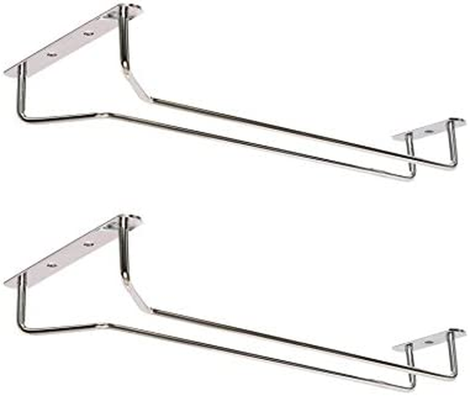 Great Credentials Set of 2-10-Inch Long, Wine Glass Rack, Wire Hanging ...