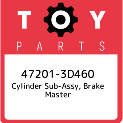 47201-3D460 Toyota Cylinder sub-assy, brake master 472013D460, New ...