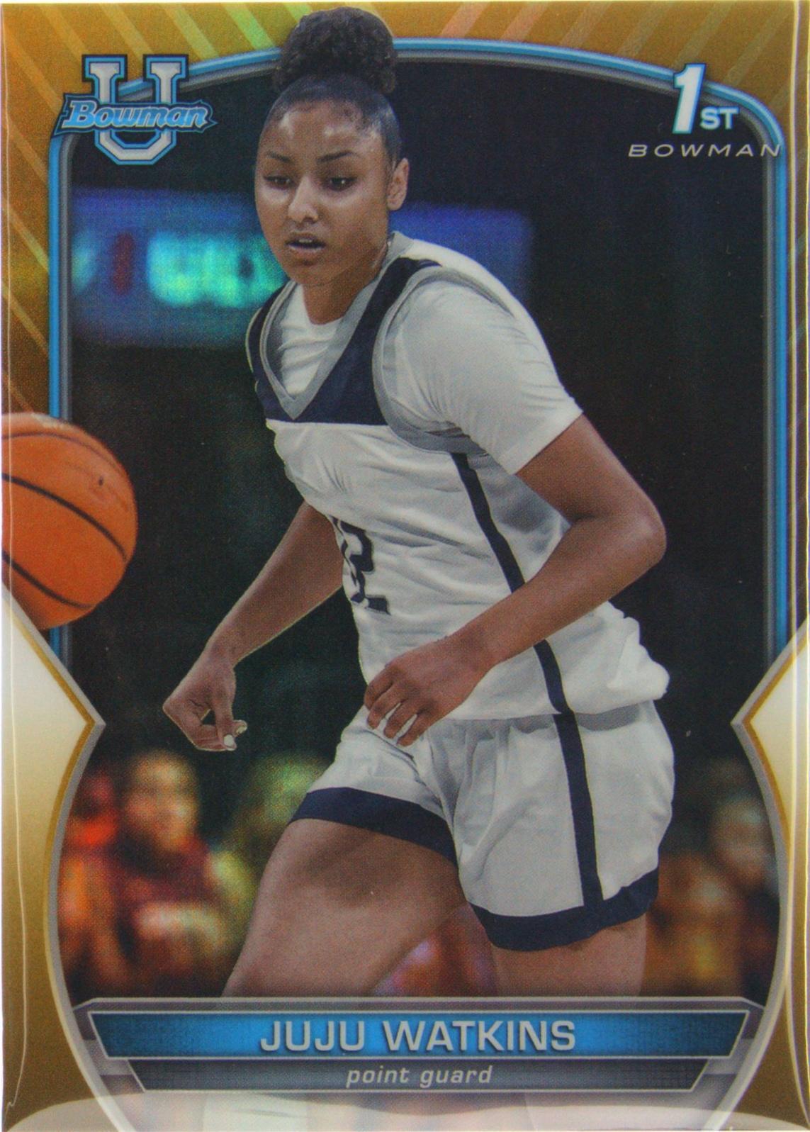 2022-23 Bowman University Chrome - JuJu Watkins #43 Gold Refractor /50 ...