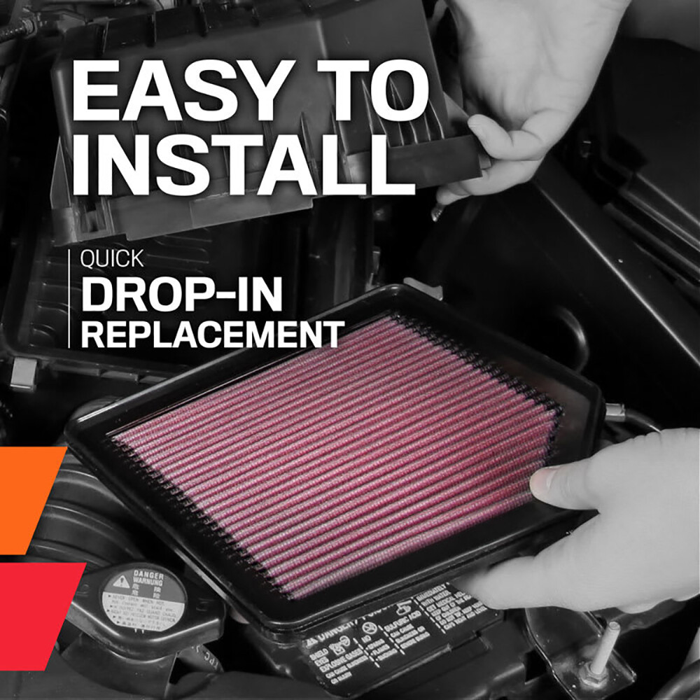 K&N 33-2306 High Flow Performance Air Filter for 2005-2023 Toyota ...