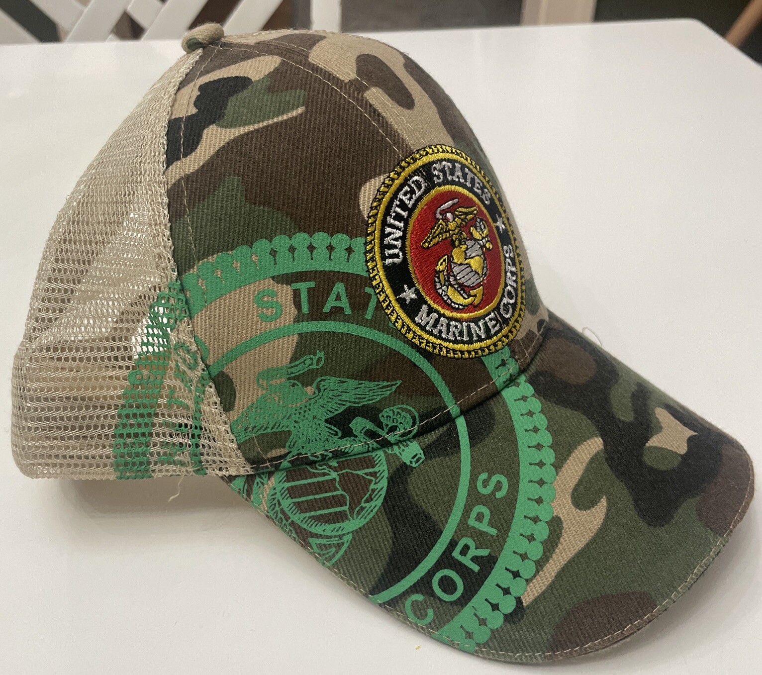 United States Marine Corp Camouflage Baseball Trucker Cap Hat Mesh ...