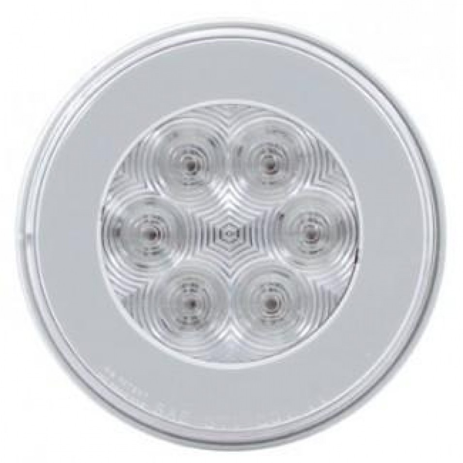 Bolt Pattern Stainless Bar 21 LED "GLO" Lights & Visors - Red LED/Clear ...