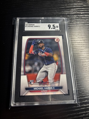 2023 Bowman Michael Harris II Rookie Card RC #76 Braves SGC 9.5 | eBay