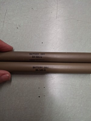 Lot of 2 BA-505/U Battery Fits Vietnam PRR-9 PRT-4 Radio NOS For Parts ...