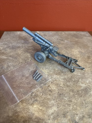 Vintage Marx Battleground Firing 54MM HOWITZER Silver WWII With Shells ...