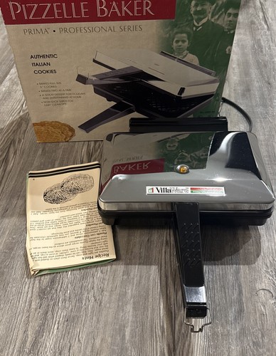 VillaWare Prima Pizzelle Maker Baker Italian Cookie Iron Non Stick 5000 ...
